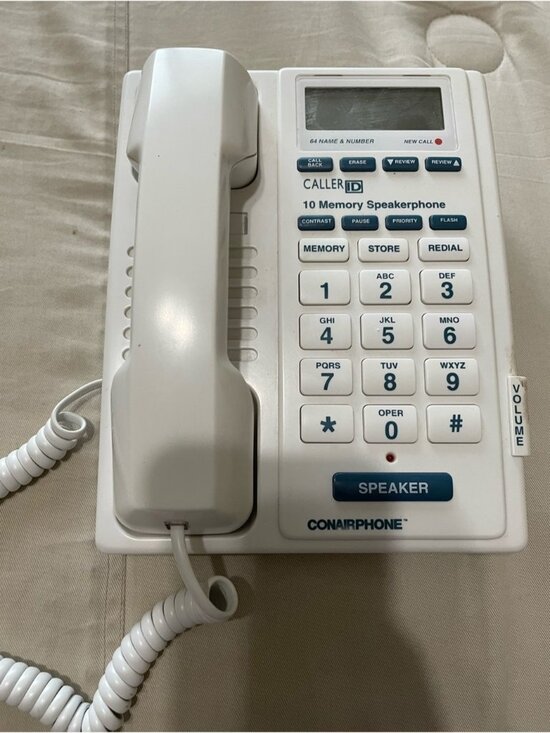 conairphone | Other | Vintage Conairphone White Speakerphone Desk Phone ...